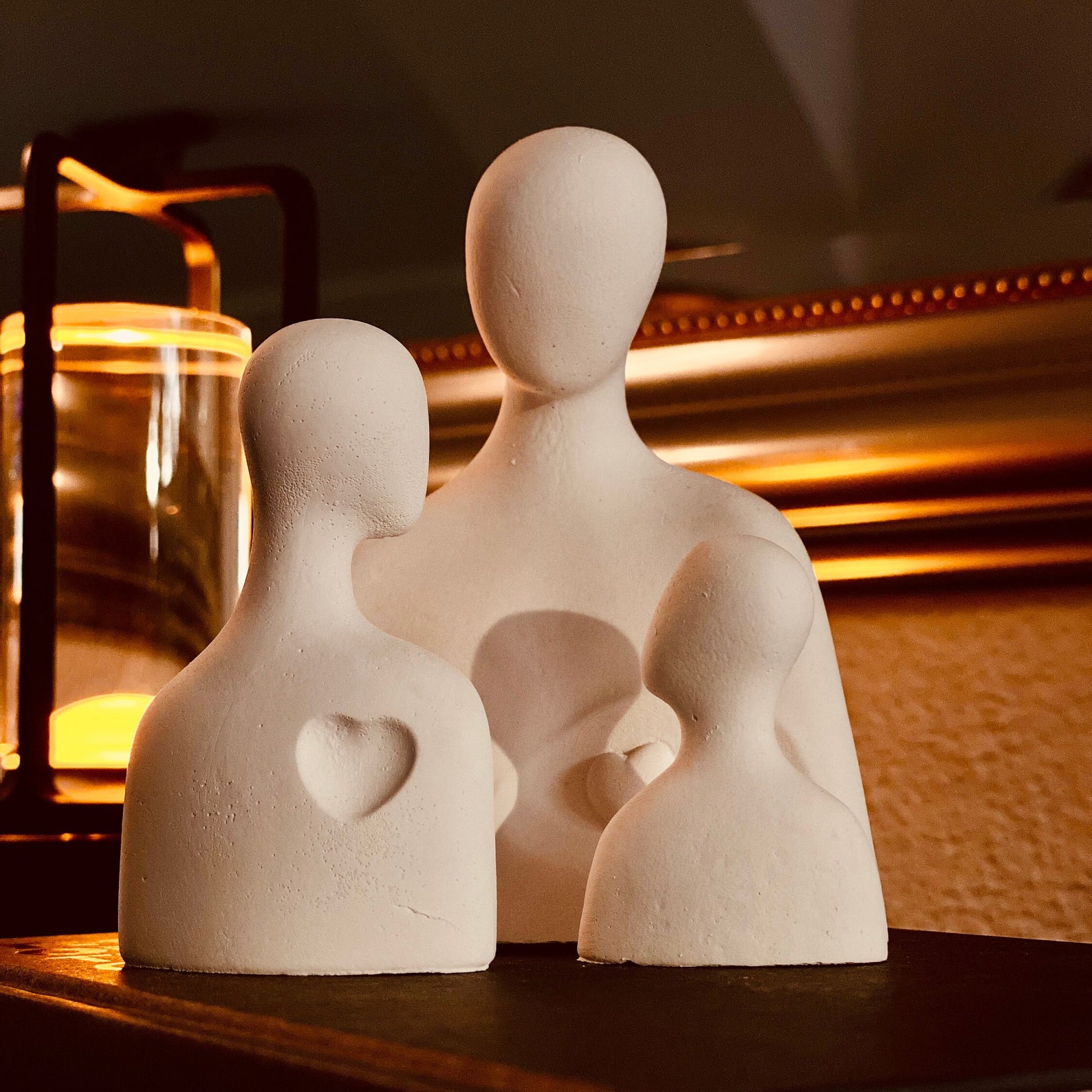 Decorative Family Sculpture Set, Family Unity Symbol, Couple Family ...