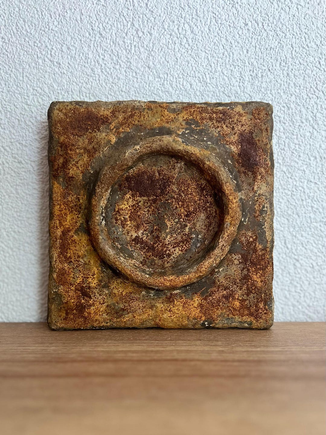 Handcrafted Wabi Sabi Paper Clay Art Piece With Rust Finish - Etsy