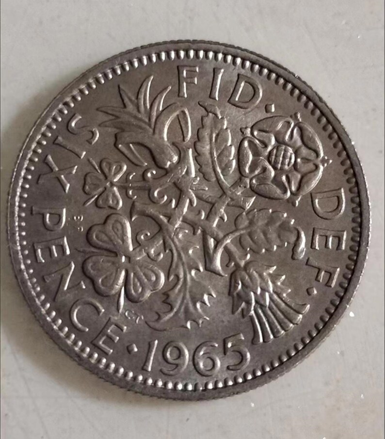 Vintage British 6p, Love Lucky Coin, Collector's Handle - Etsy