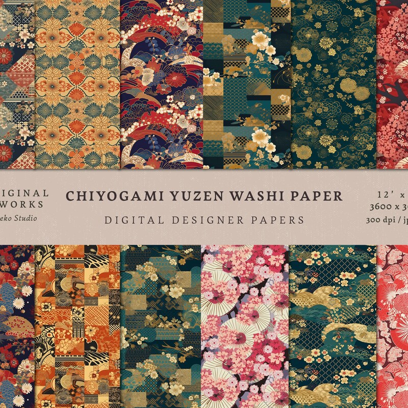 Chiyogami Paper - Etsy