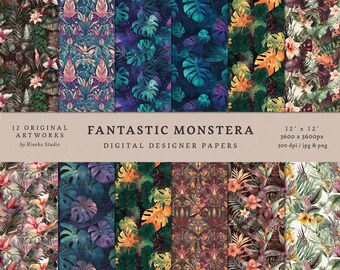 William Morris Seasons Digital Paper Pack 12 Designs Commercial Use ...