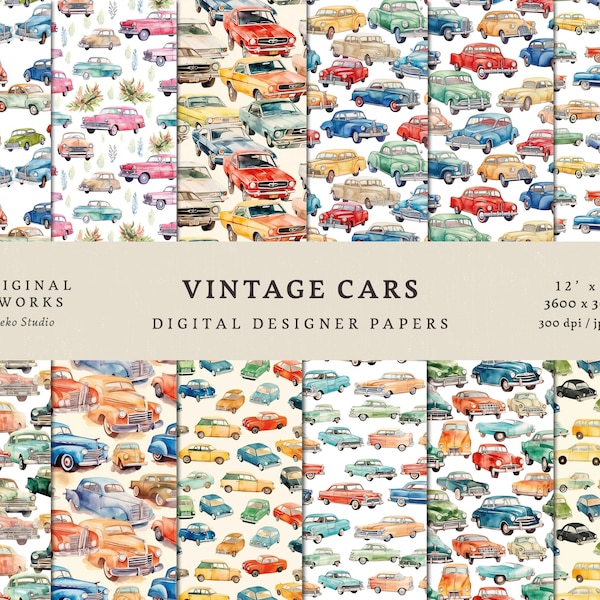 Vintage Digital Paper - Etsy