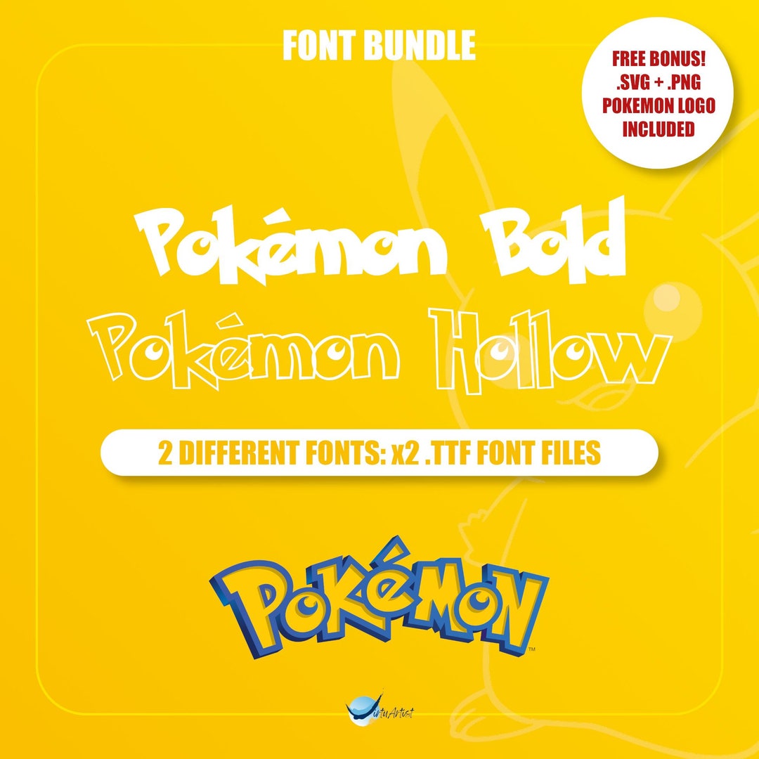 Pokemon Font, Cartoon Font, Anime Font, Famous Font, Pikachu Font, Ash ...
