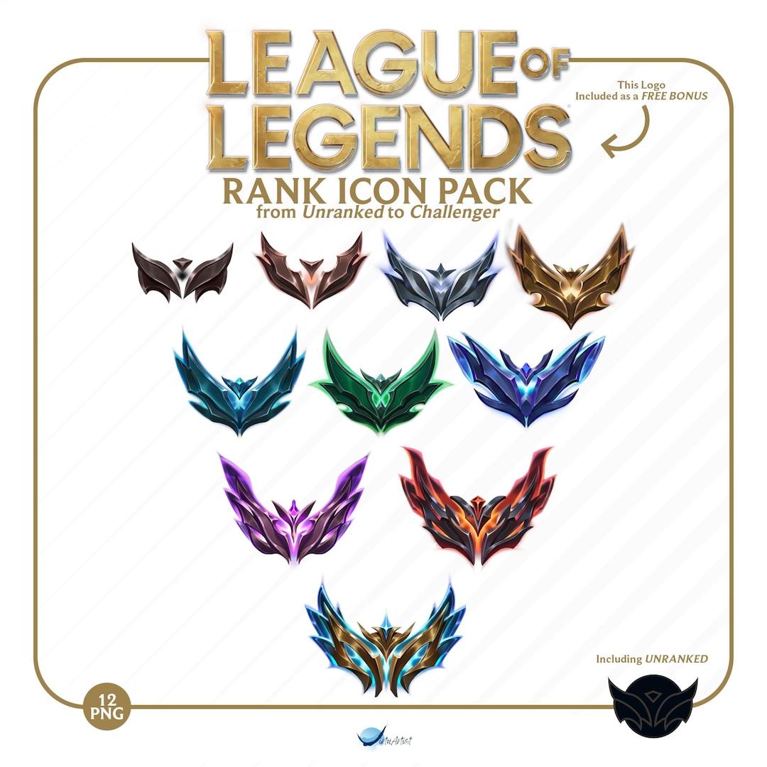 League of Legends Rank Icon, Png Seamless Background, Iron, Bronze ...