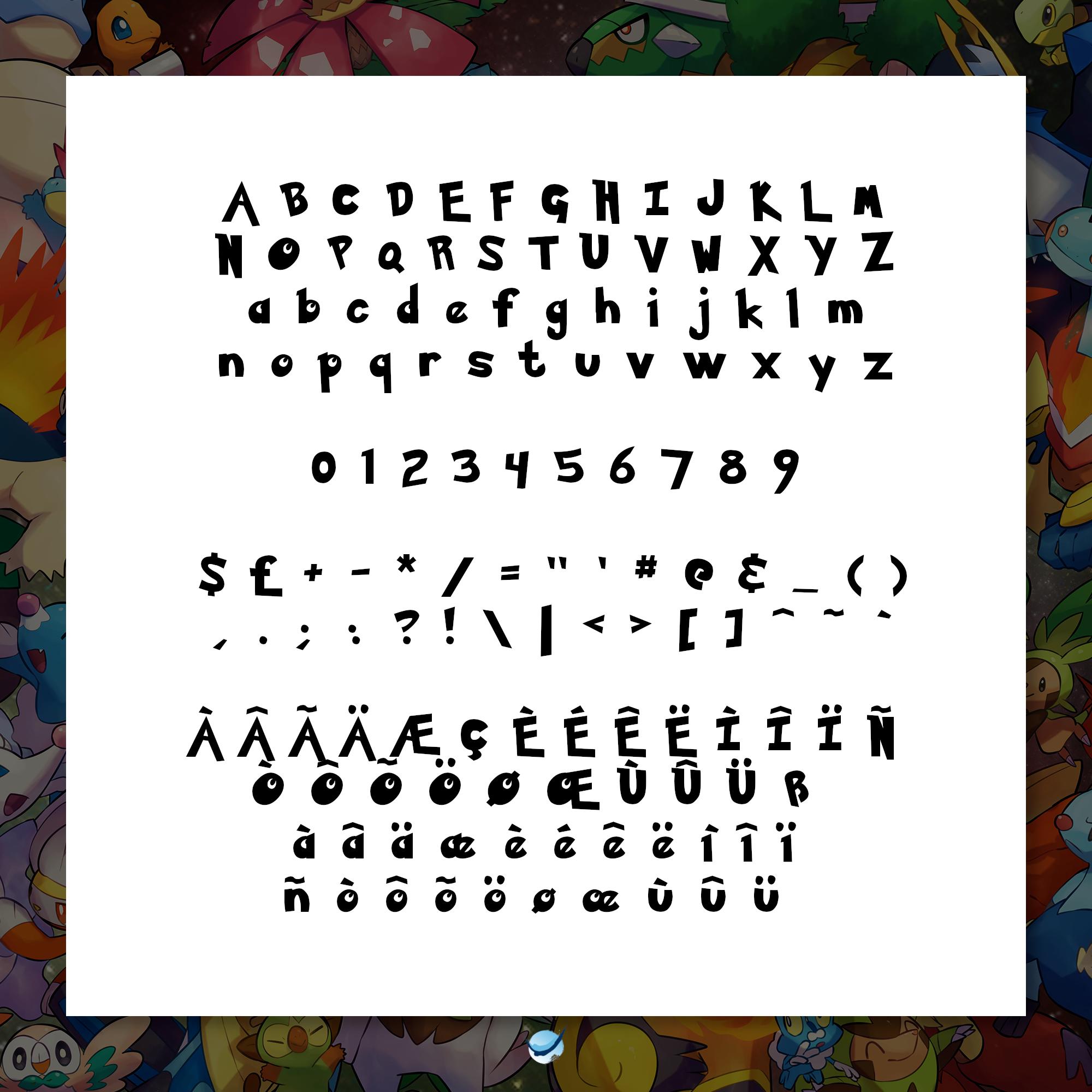 Pokemon Font, Cartoon Font, Anime Font, Famous Font, Pikachu Font, Ash ...