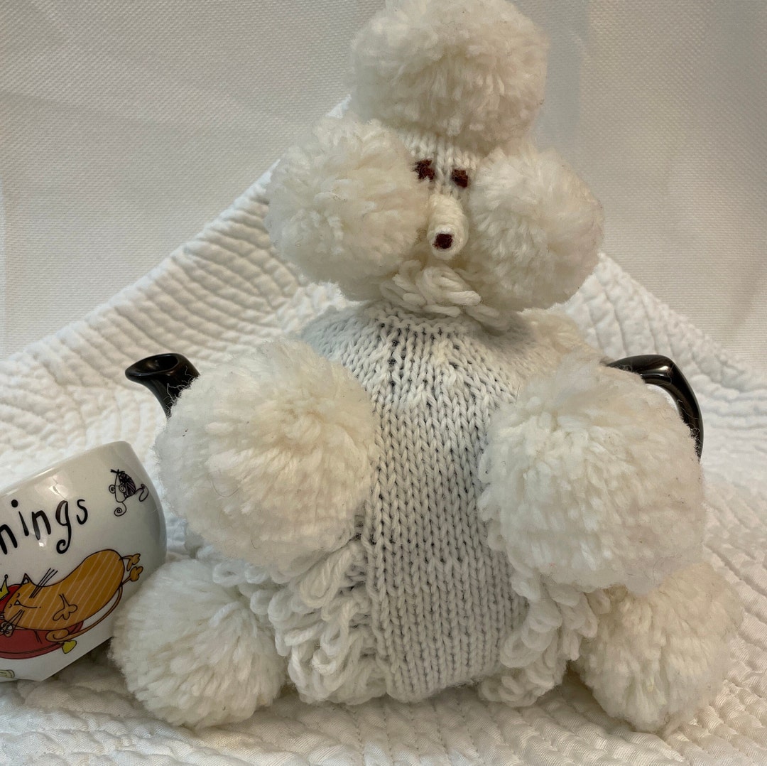 Granny Knitted Poodle Tea Cozy Fits Medium Teapots - Etsy