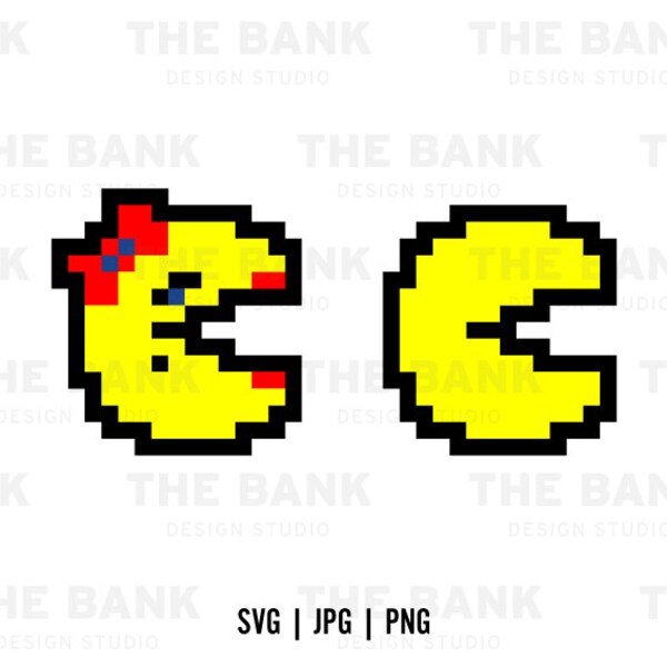 Pacman Svg - Etsy