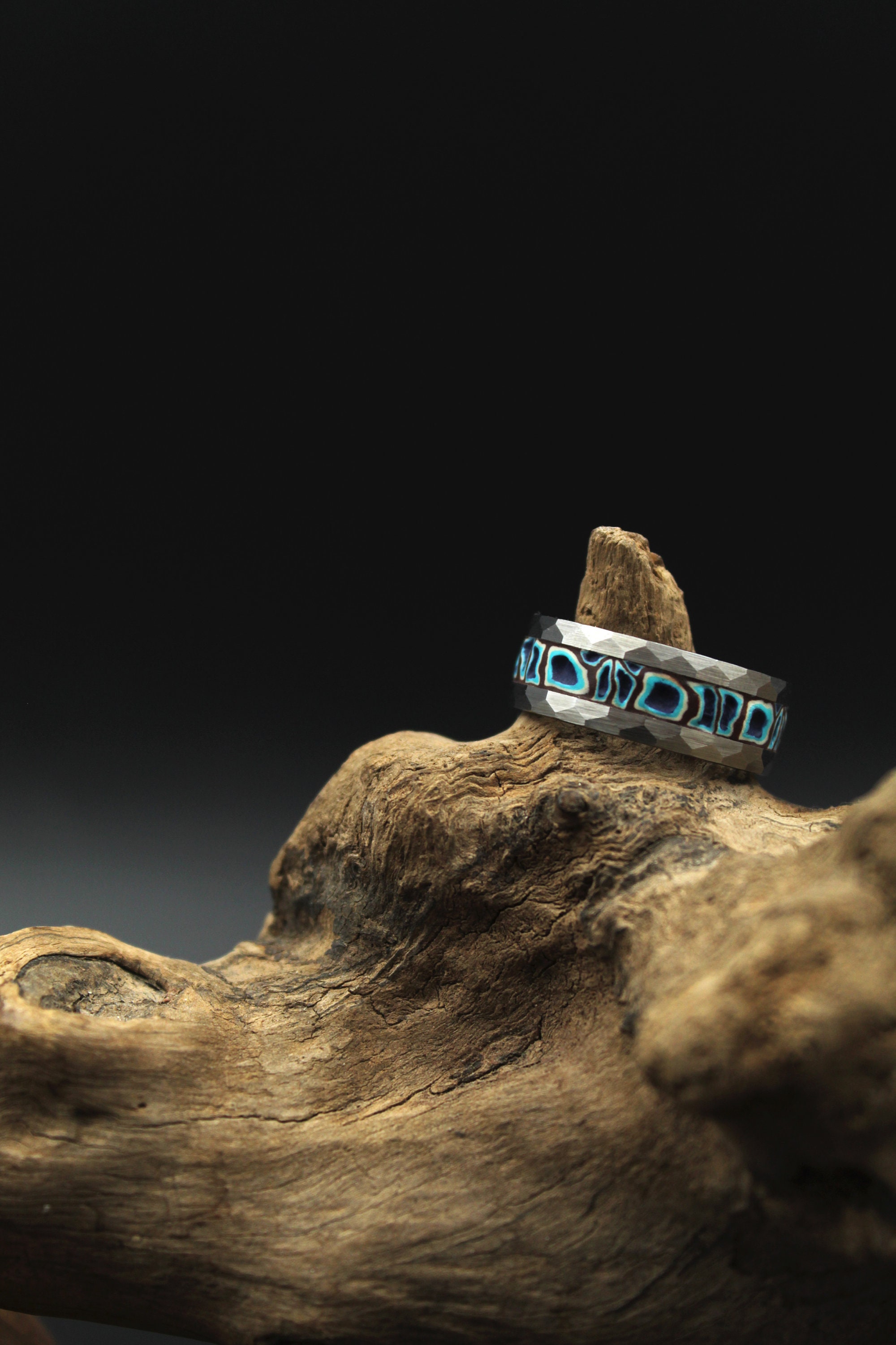 Blue Tungsten Ring Psychedelic Ring Hippie Ring - Etsy Canada