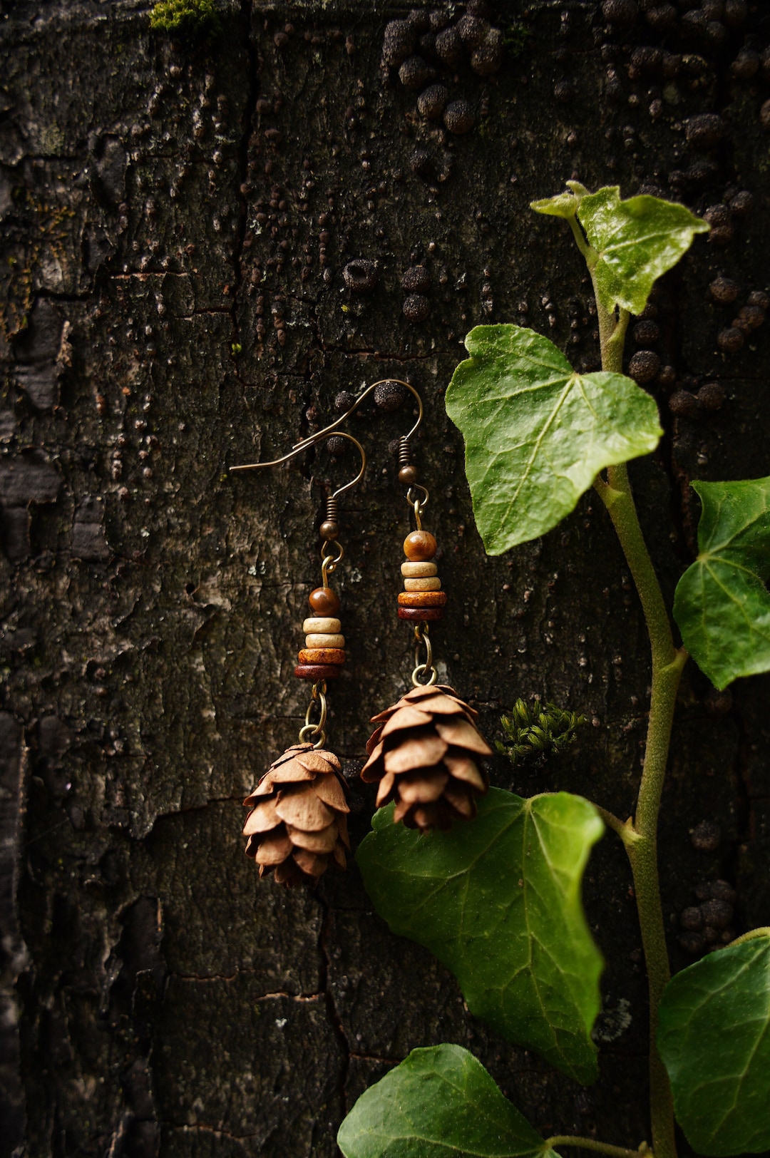 Forest Jewellery Earrings Pine Nature Jewelry Gift Wood Jewelry ...