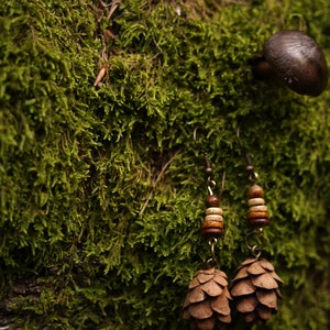 Forest Jewellery Earrings Pine Nature Jewelry Gift Wood Jewelry ...
