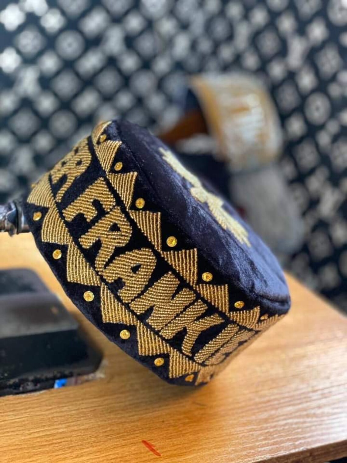 Igwe Odogwu African Chieftaincy Igbo Ozo Cap, African Men's Velvet Cap ...