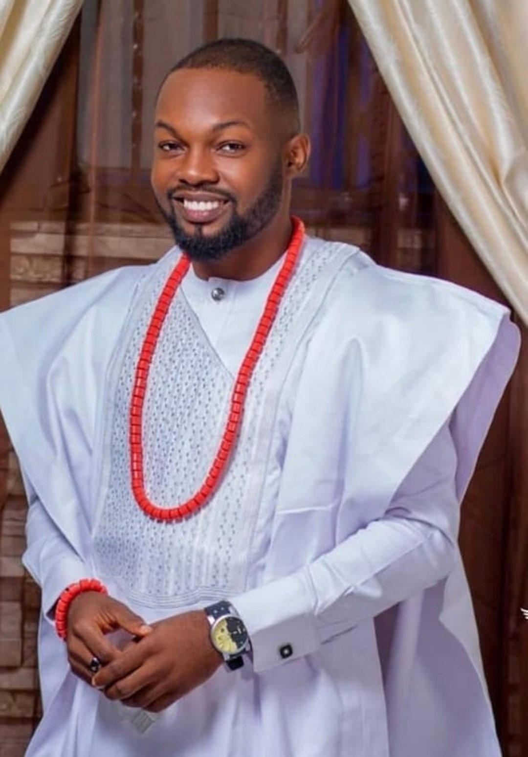 Groom Bead/ Jewelry, African Bride, Nigerian Wedding, Igbo, Edo, Yoruba ...