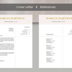 Resume Template | Resume Template Word| Cover Letter and References ...