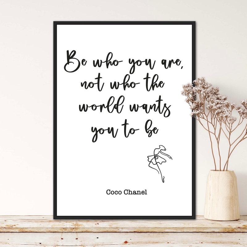 Coco Chanel Poster - Etsy