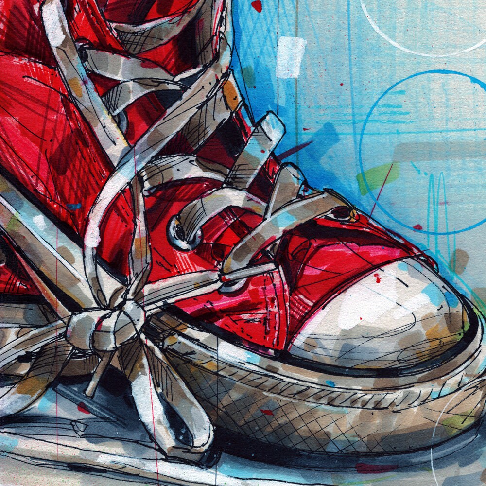 Sneaker Art Canvas Print 60x40 Cm - Etsy