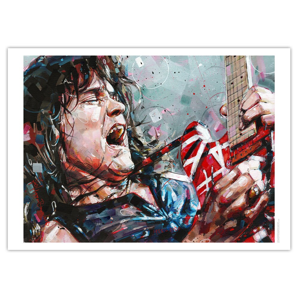 Eddie Van Halen Poster 70x50 Cm - Etsy