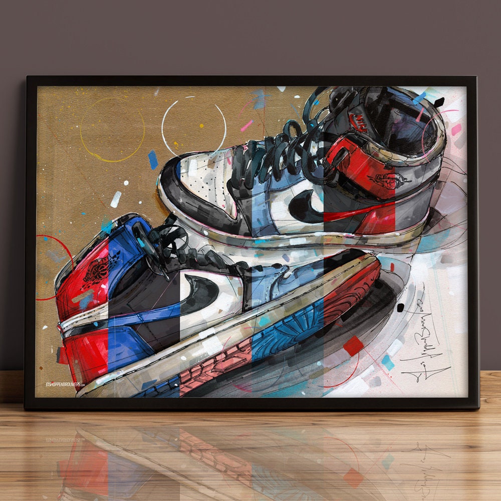 Air Jordan 1 1984 Colourway Poster 70x50 Cm - Etsy