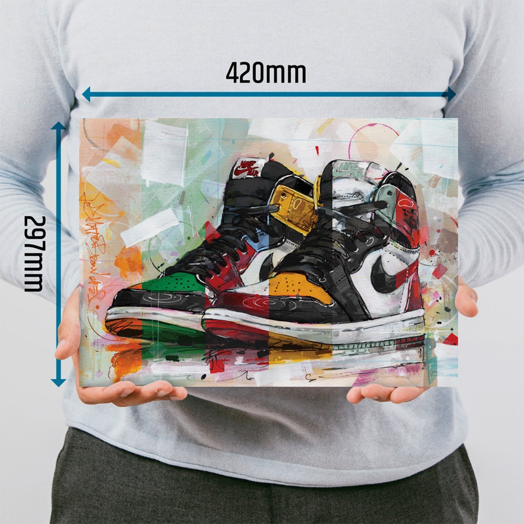 Air Jordan 1 Retro High Colourway Poster 42x29.7 Cm (A3) - Etsy Australia