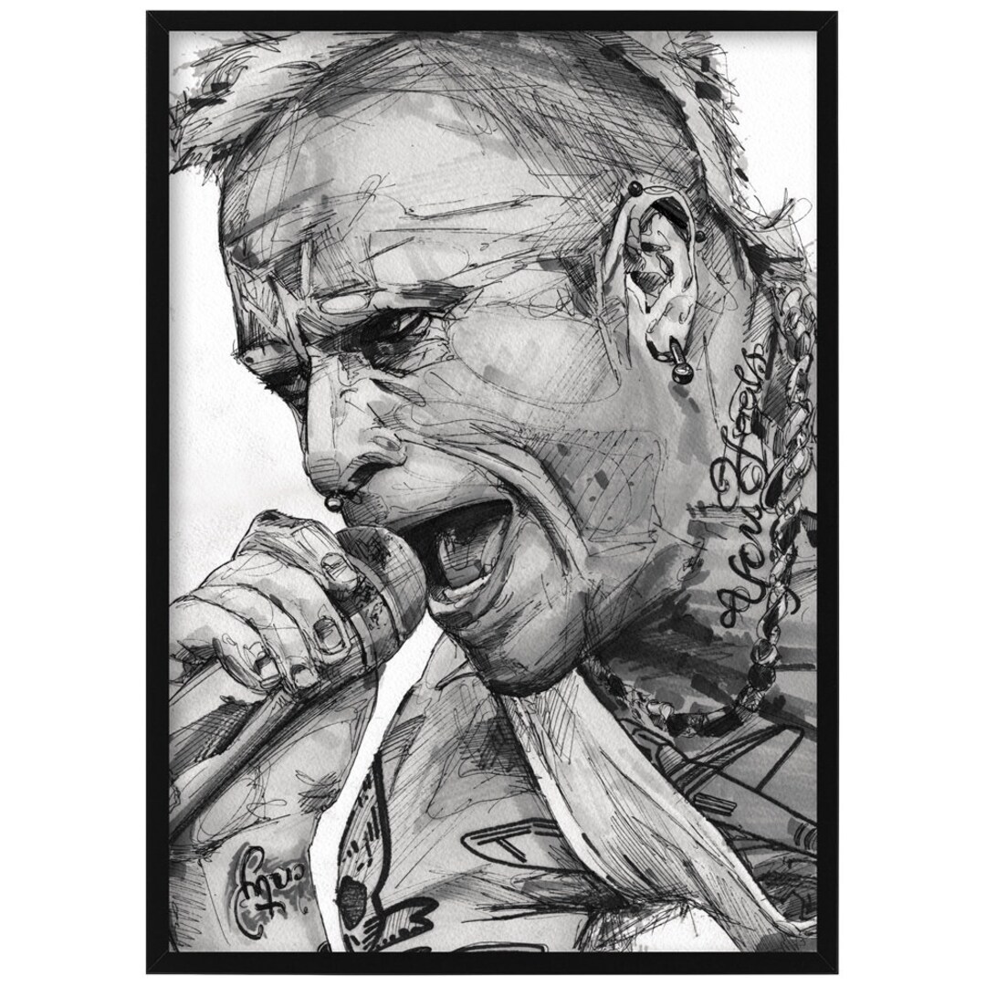 Keith Flint Painting 29.7x42 Cm - Etsy