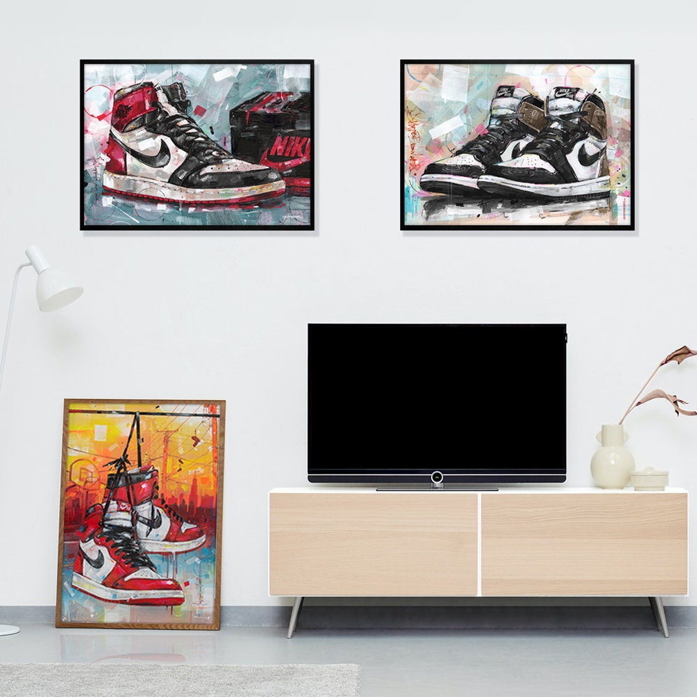 Air Jordan 1 Shoebox Black Toe Poster 70x50 Cm - Etsy