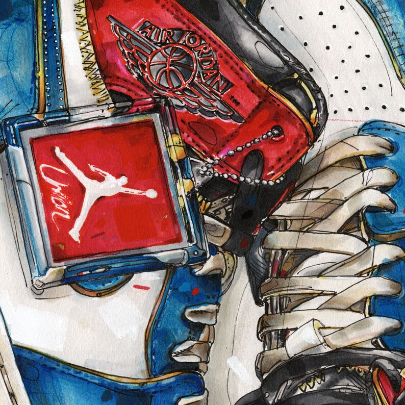 Air Jordan 1 Union LA Blue Toe Poster 29.7x42 Cm (A3) - Etsy