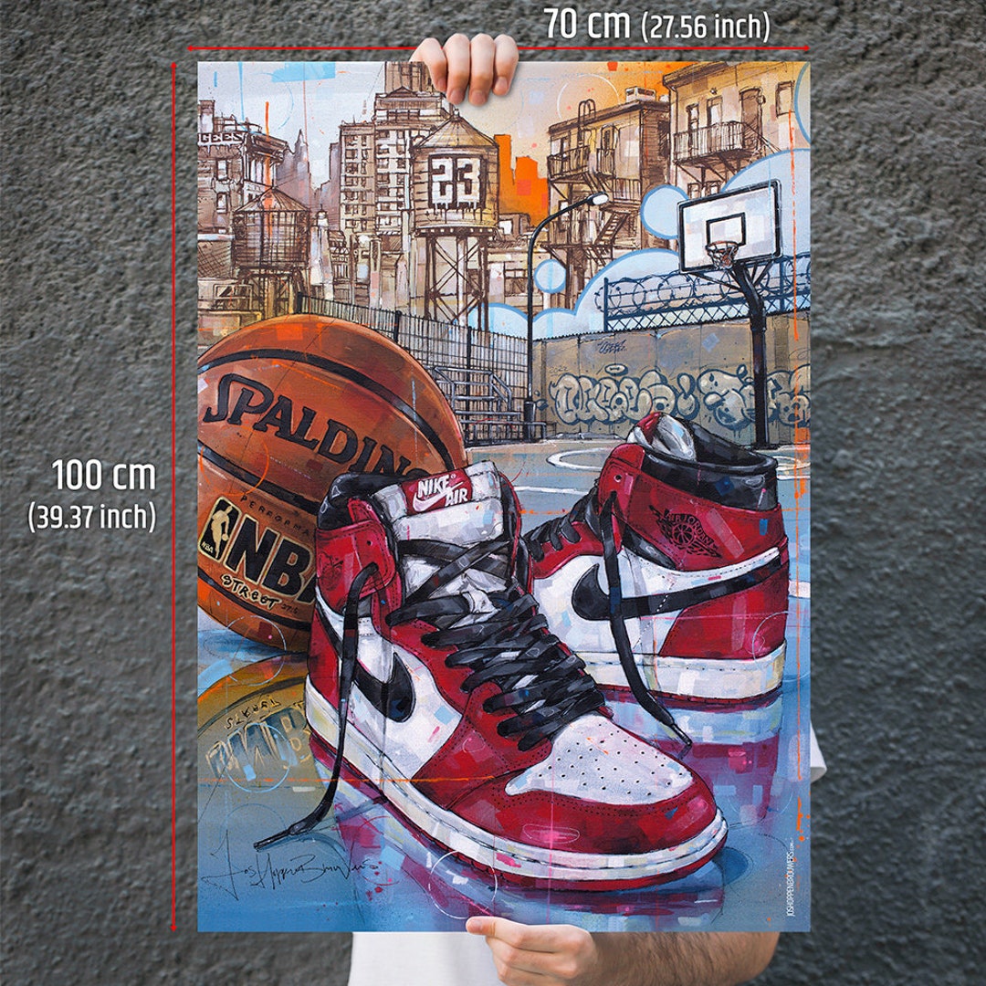 Air Jordan 1 Basketball Chicago Poster 70x100 Cm - Etsy