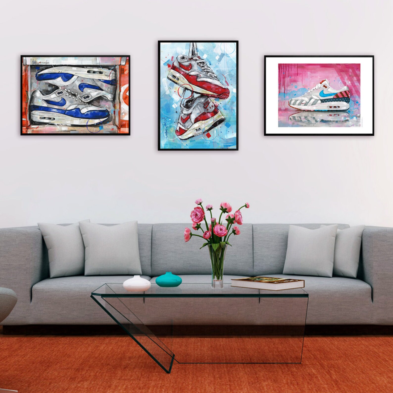 Air Max 1 Shoebox OG Blue Poster 70x50 Cm - Etsy