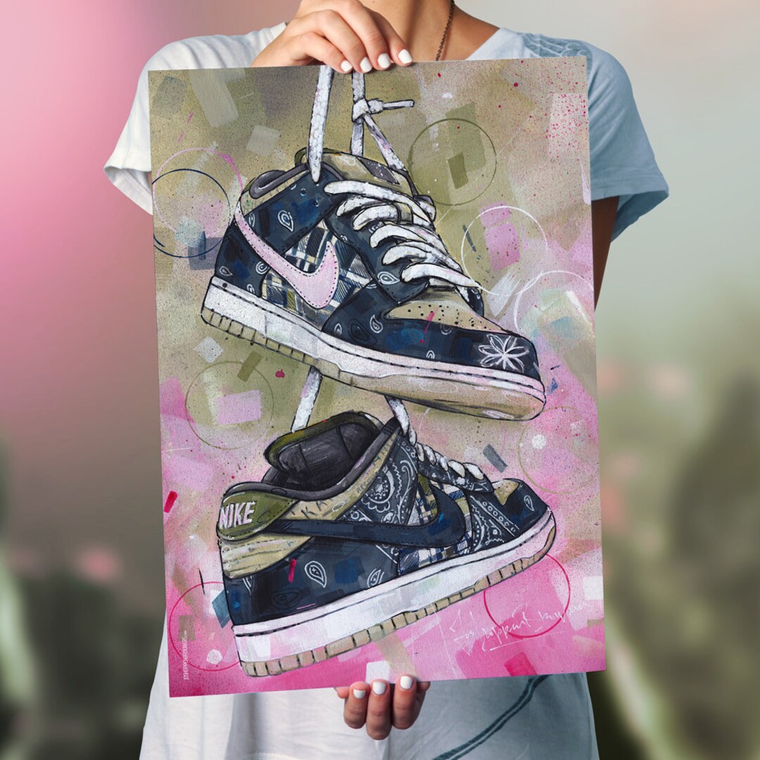 Nike Dunk Low SB Full Color Poster 50x70 Cm - Etsy