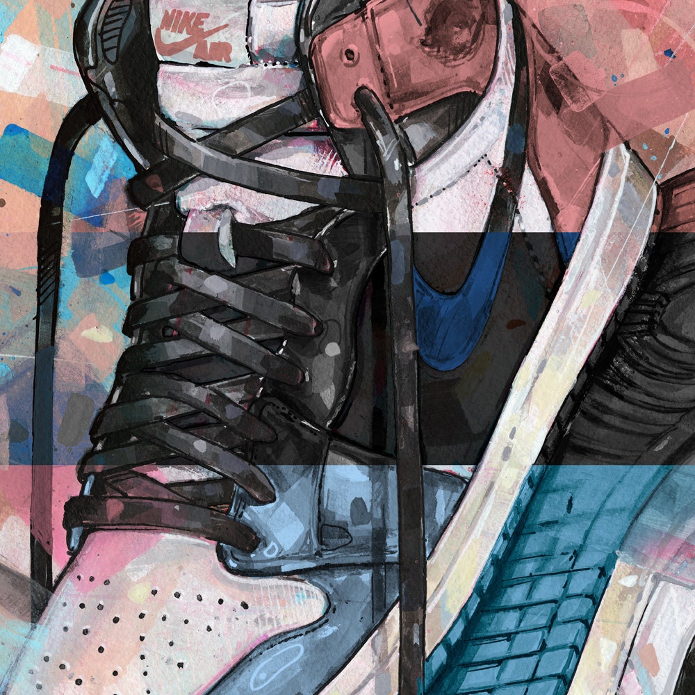Air Jordan 1 Upside Down Colourway Canvas 40x60 Cm - Etsy Australia