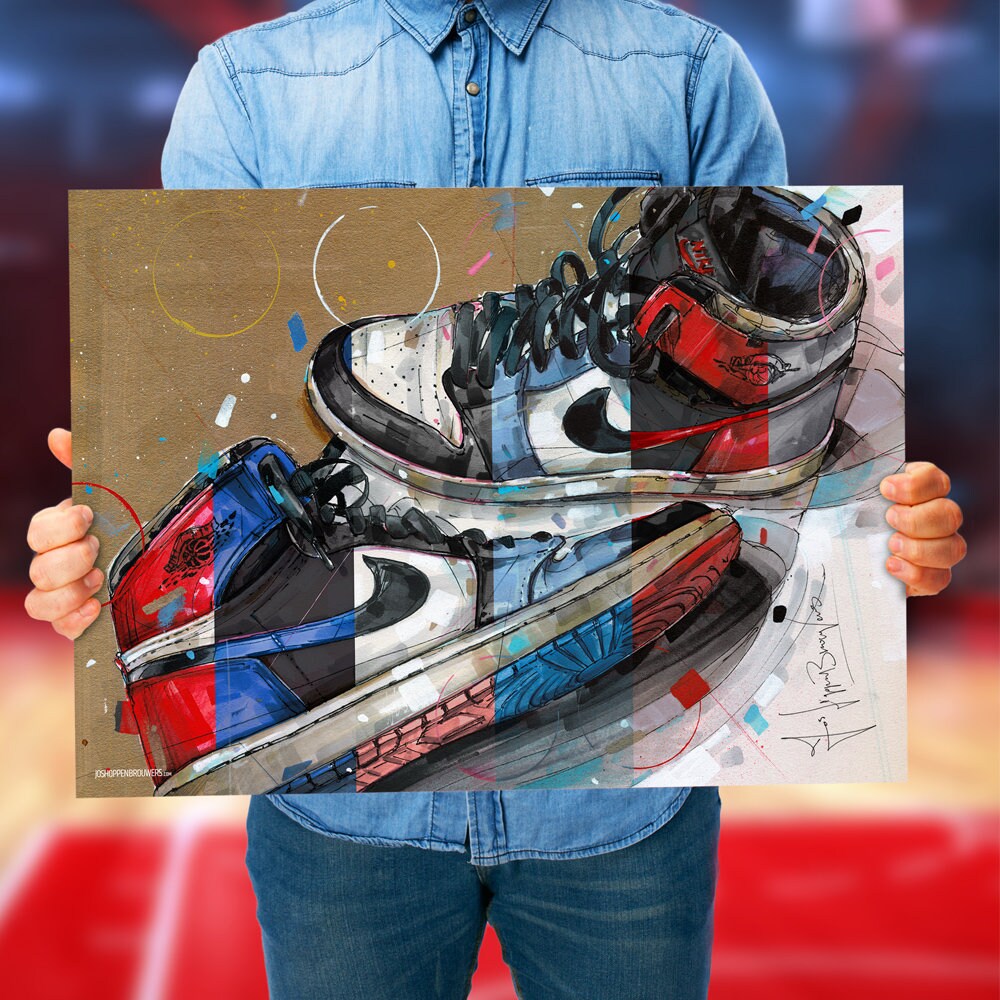 Air Jordan 1 1984 Colourway Poster 70x50 Cm - Etsy
