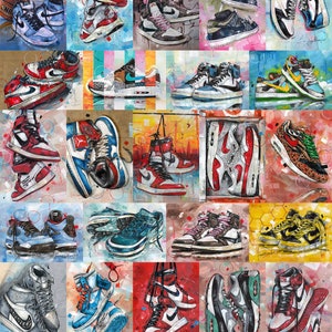 Air Jordan 1 Basketball University Blue Poster 29.7x42 Cm (A3) - Etsy