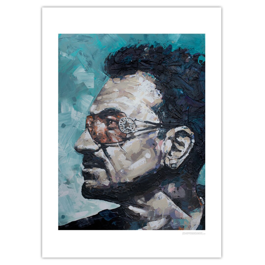 Bono U2 Poster 50x70 Cm - Etsy