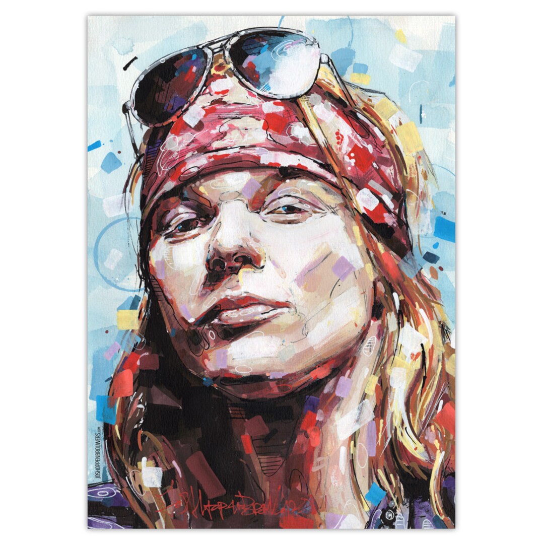 Axl Rose Poster 50x70 Cm - Etsy