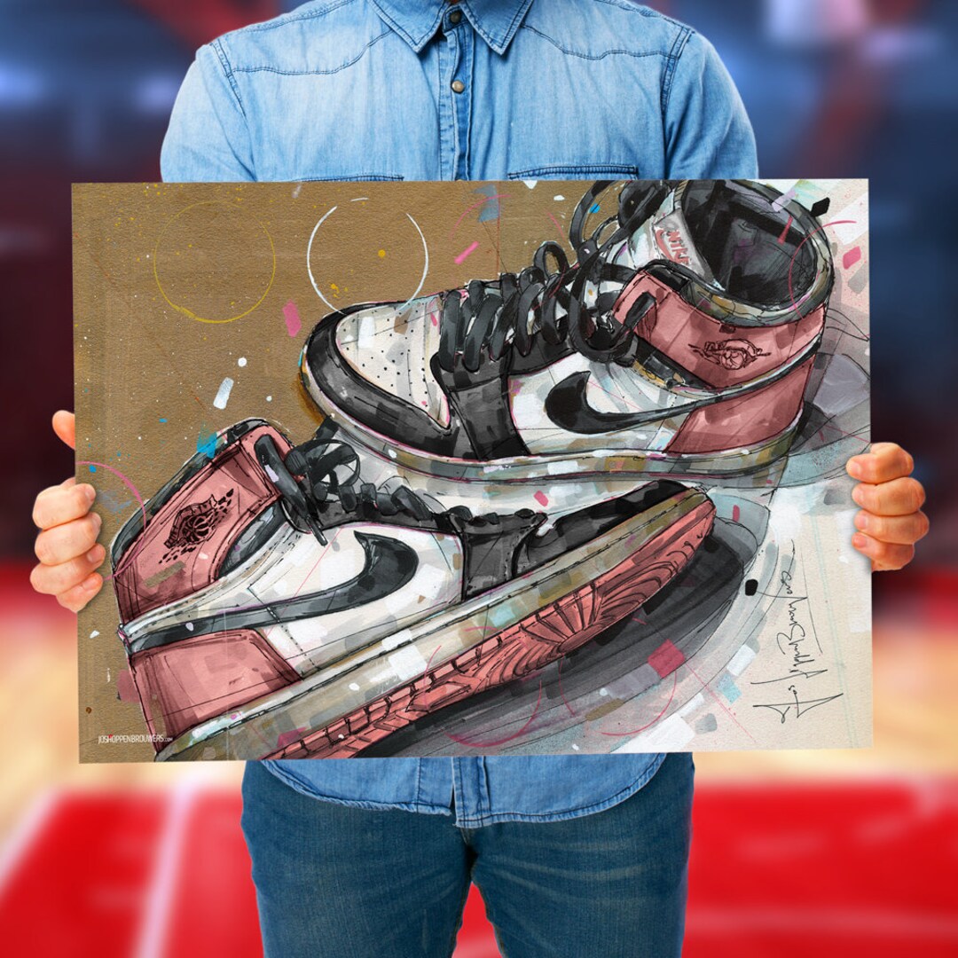Air Jordan 1 1984 Rust Pink Poster 70x50 Cm - Etsy