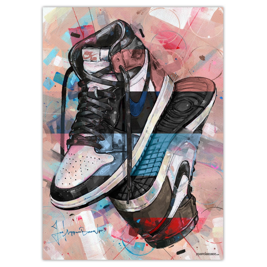 Air Jordan 1 Upside Down Colourway Poster 50x70 Cm - Etsy