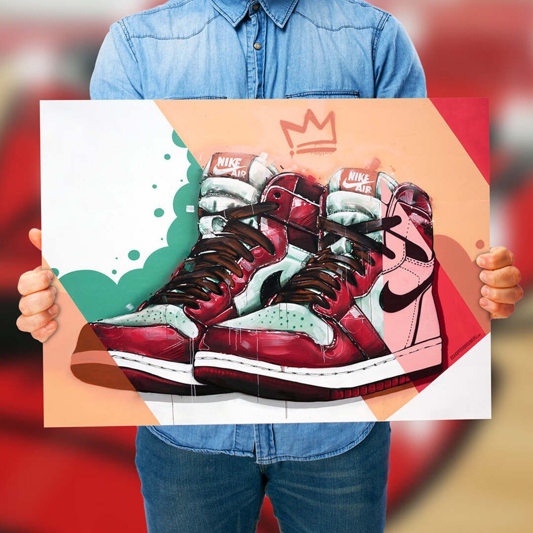 Air Jordan 1 Graffiti Poster 70x50 Cm - Etsy