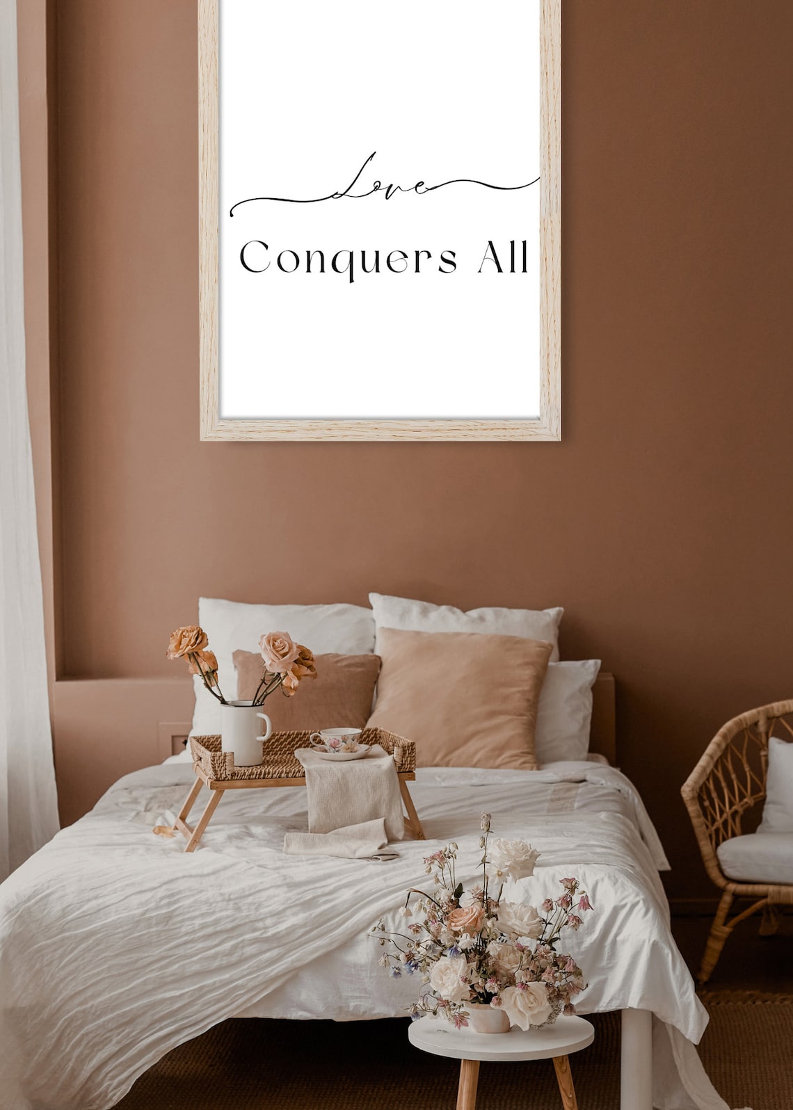 Love Conquers All | Printable Wall Decor | Wall Prints Bedroom ...