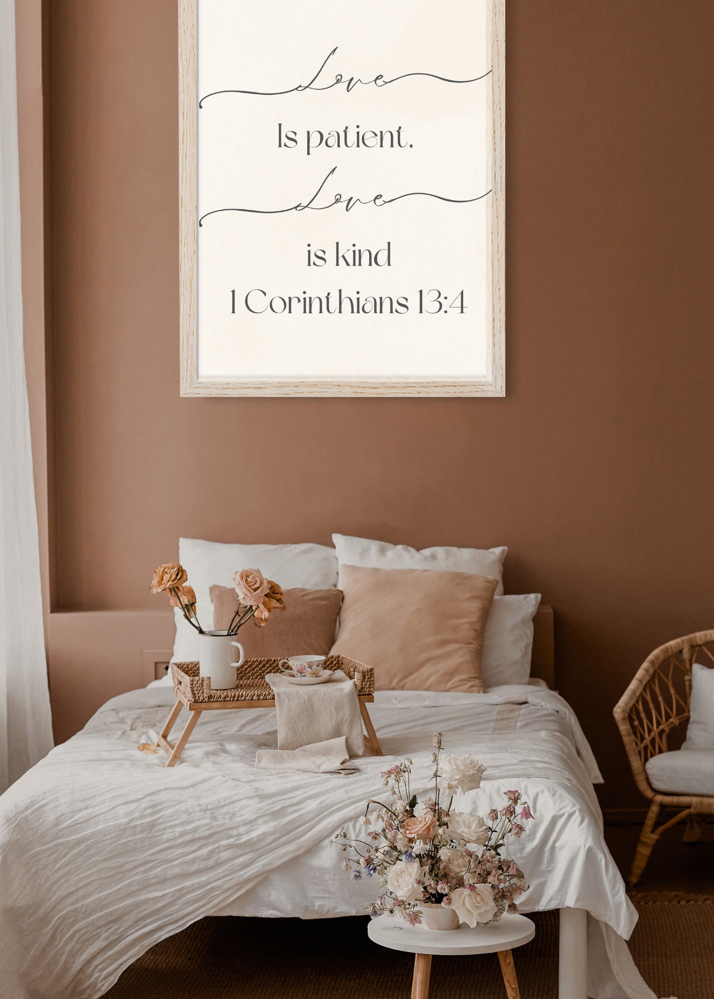 Love is Patient | Printable Wall Decor | Wall Prints Bedroom ...