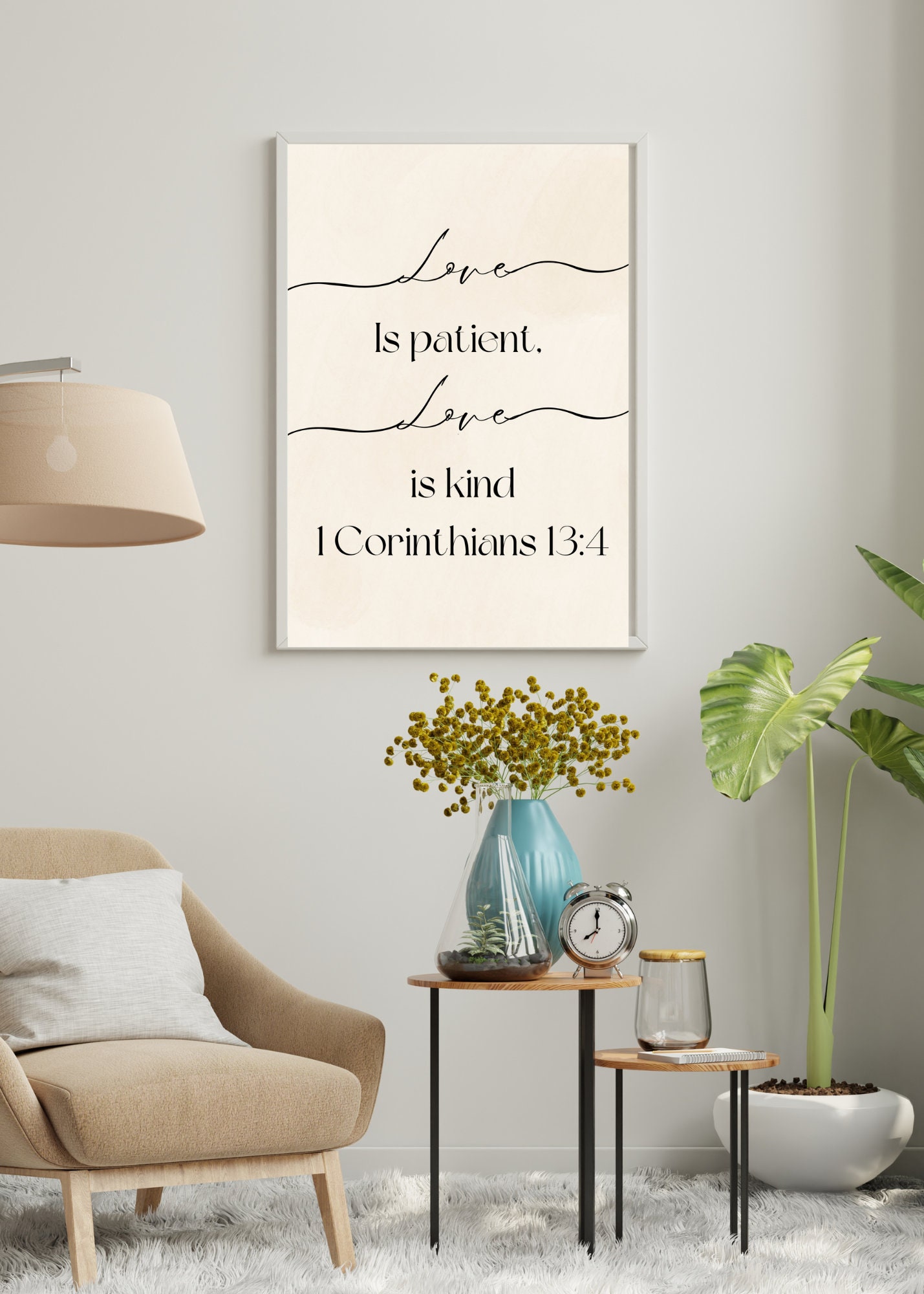 Love is Patient | Printable Wall Decor | Wall Prints Bedroom ...