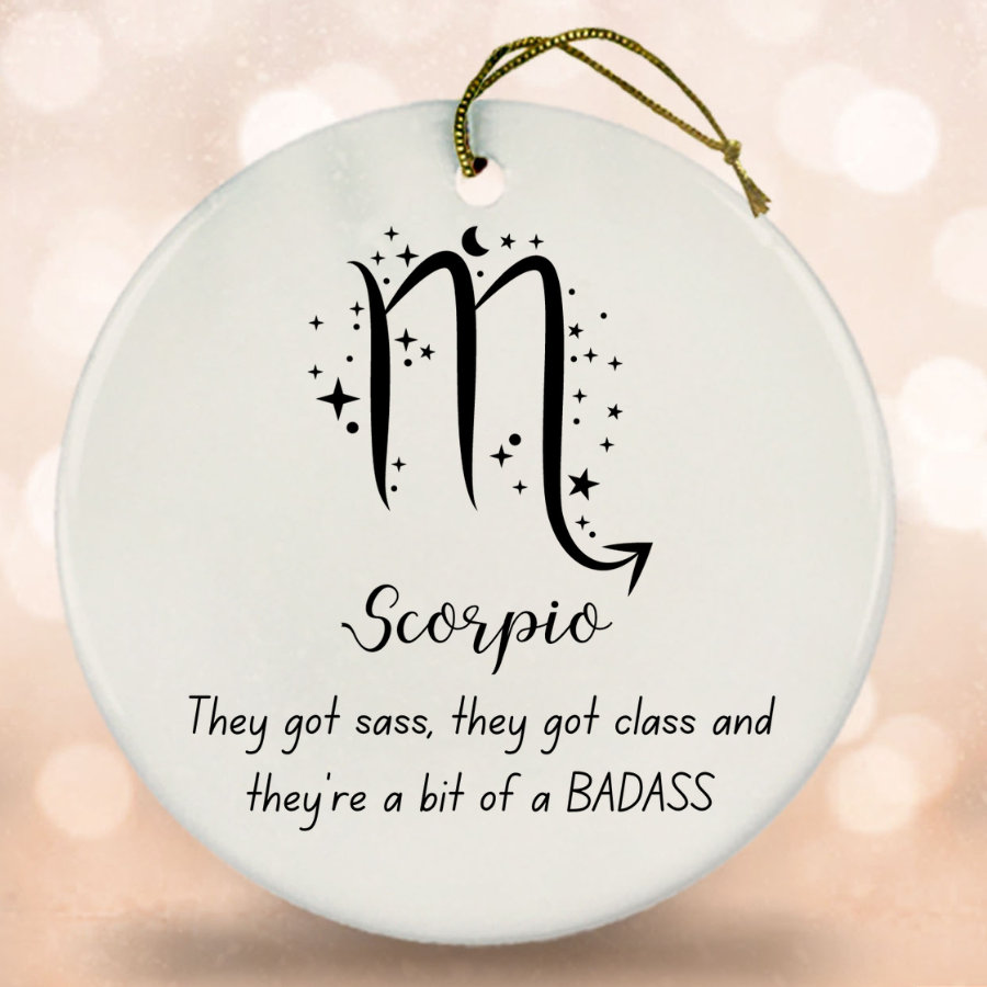 Scorpio Gifts, Scorpio Ornament Keepsake, Scorpio Zodiac, Sarcastic ...