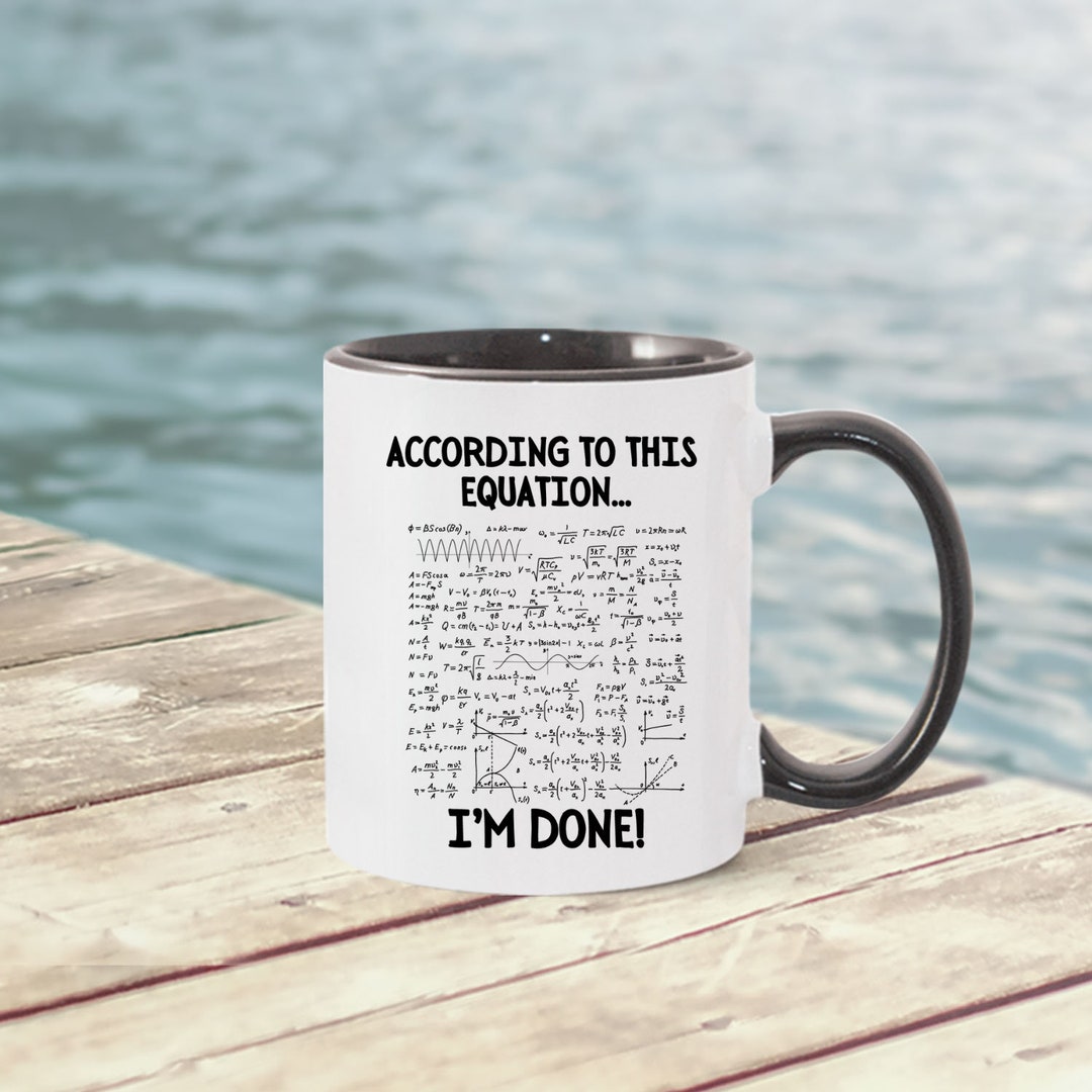 Retired Math Teacher Mug, Gift for Math Teacher Retirement, Math ...