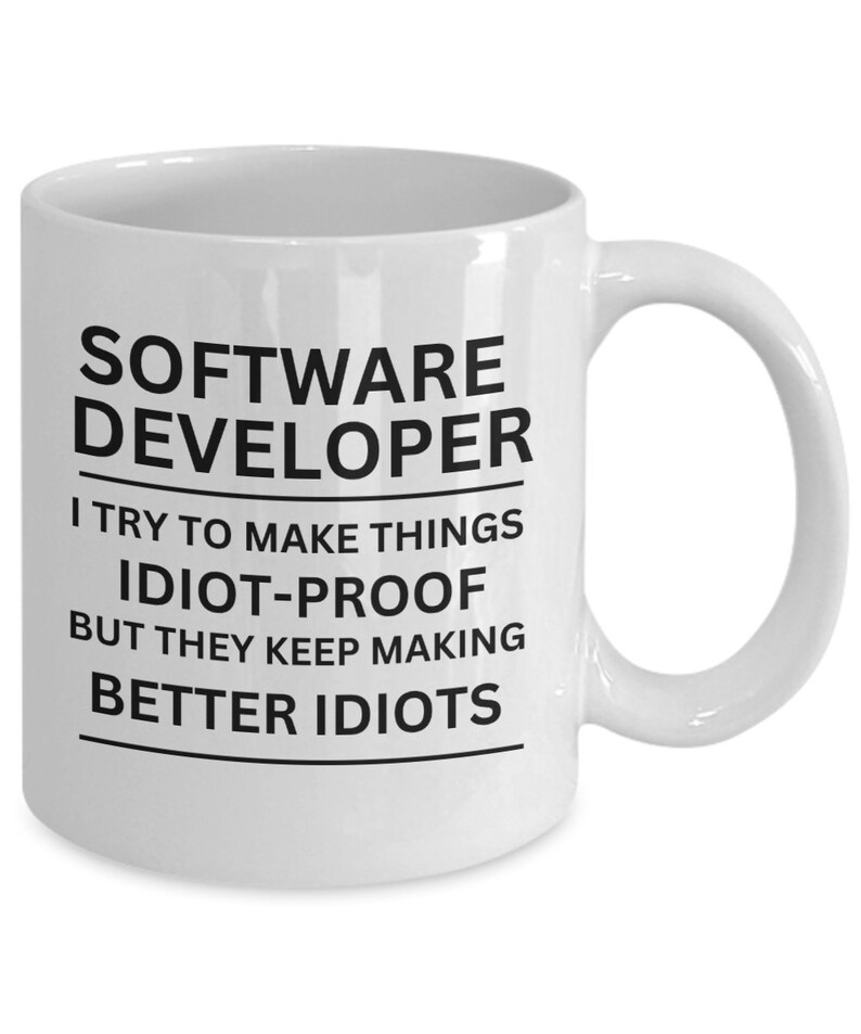 Software Developer Novelty Mug, Software Engineer, Gift for Engineer Birthday, Engineering ...