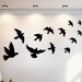 Flock of Birds Wood Wall Art, Set of 12 Flying Birds Sign ...
