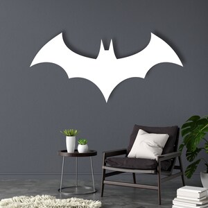 Personalized Bat Super Hero Sign, Batcave Sign, Gotham Silhouette Wall ...