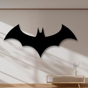 Personalized Bat Super Hero Sign, Batcave Sign, Gotham Silhouette Wall ...