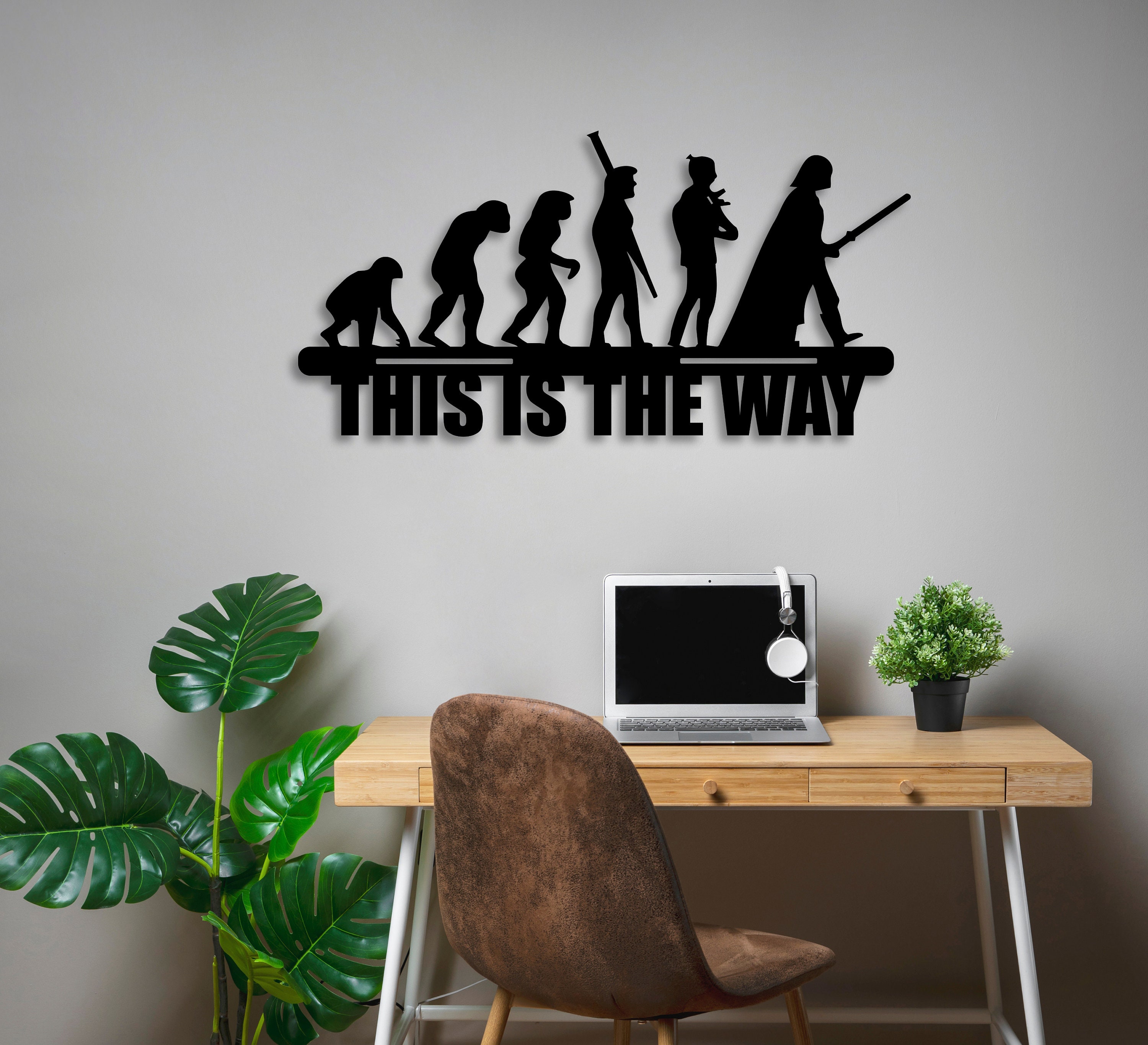 Star Wars Wood Wall Decor, Star Wars Quote, This is the Way Sign, Kids ...