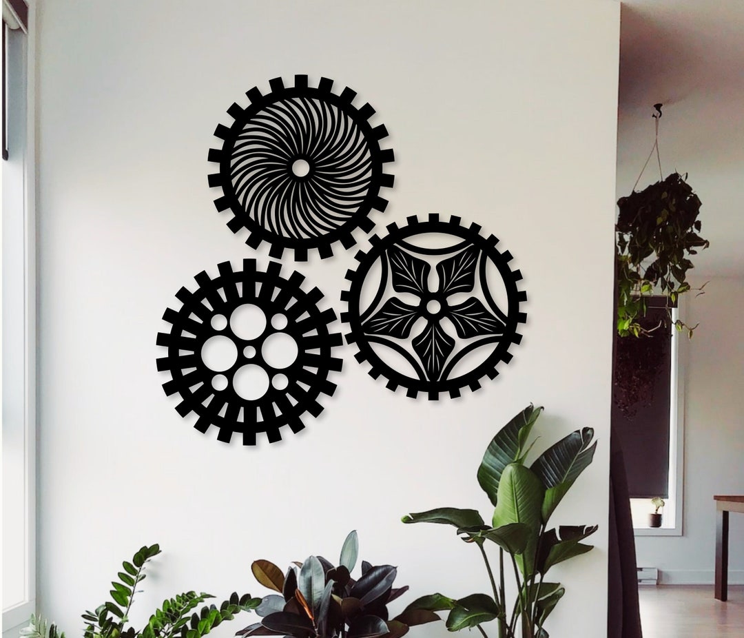 Steampunk Mandala Wood Wall Decor | Sacred Geometry, Zen, Yoga Wall ...