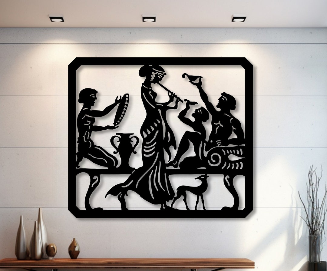 Ancient Greek Wood Wall Art, Mythology Decor, Ancient Greece ...