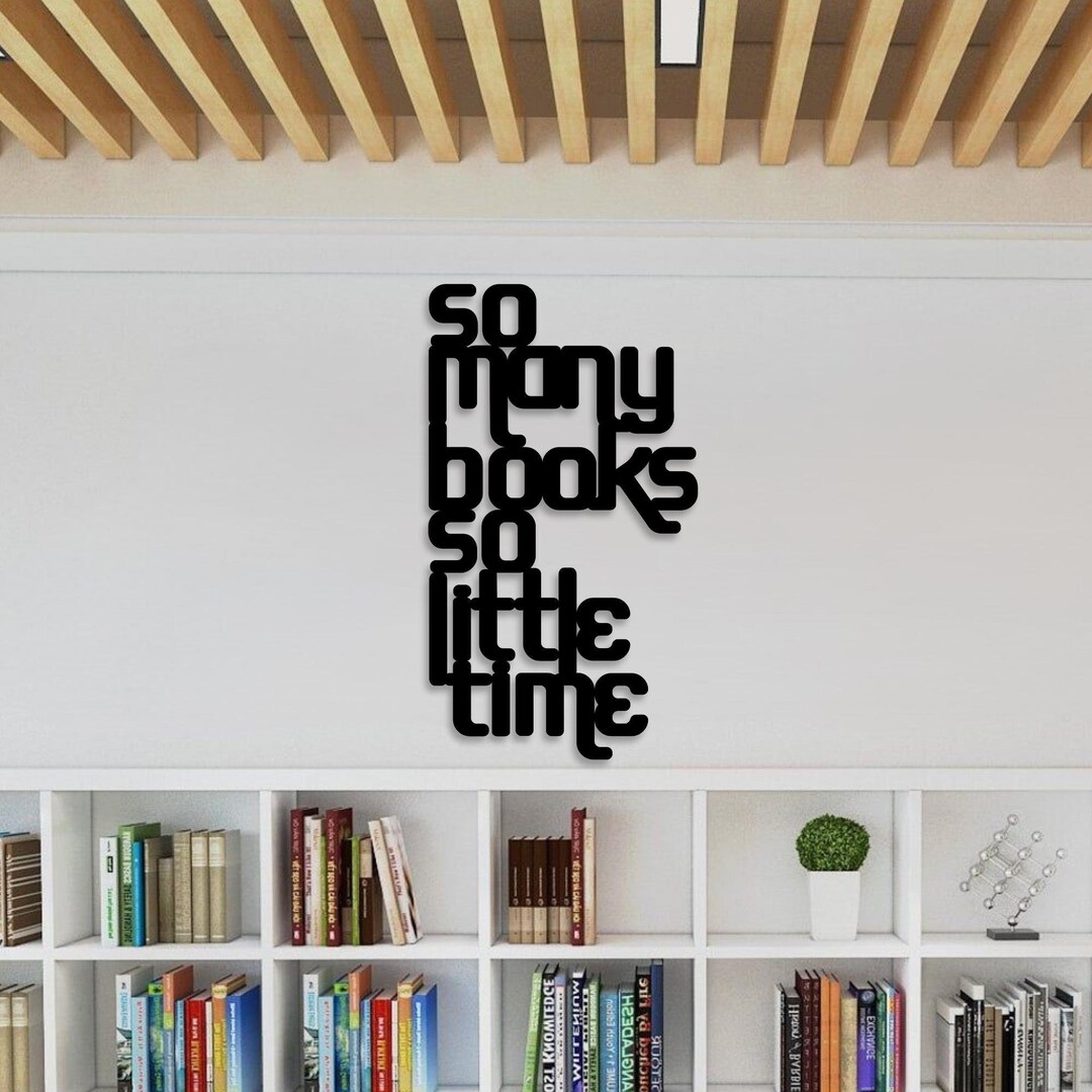 Library Wood Wall Sign, Bookish Sign, Gift for Book Lover, Book Wood ...