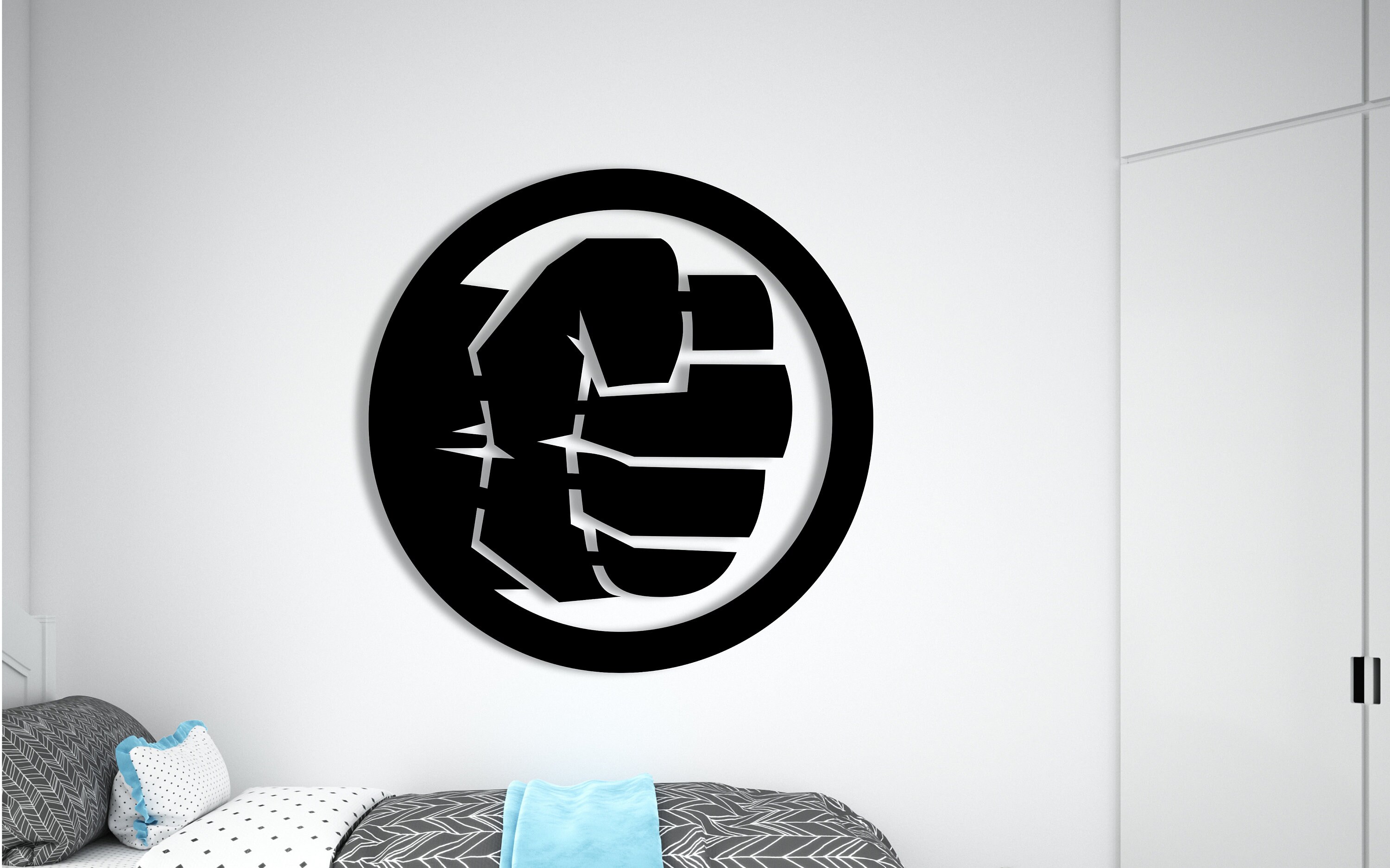 Hulk Fist Sign Avengers Logo Sign Hulk Wall Decor Avengers - Etsy